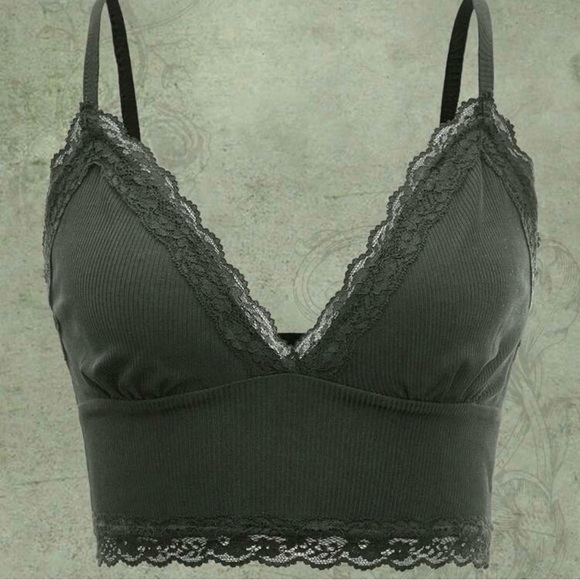 ROMWE | Tops | Nwt Romwe Dark Green Lace Cami Tank | Poshmark